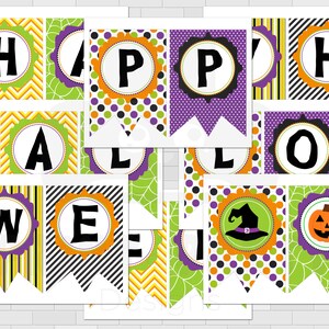 Printable Kid's Cute Happy Halloween Banner, Cute Halloween Party ...