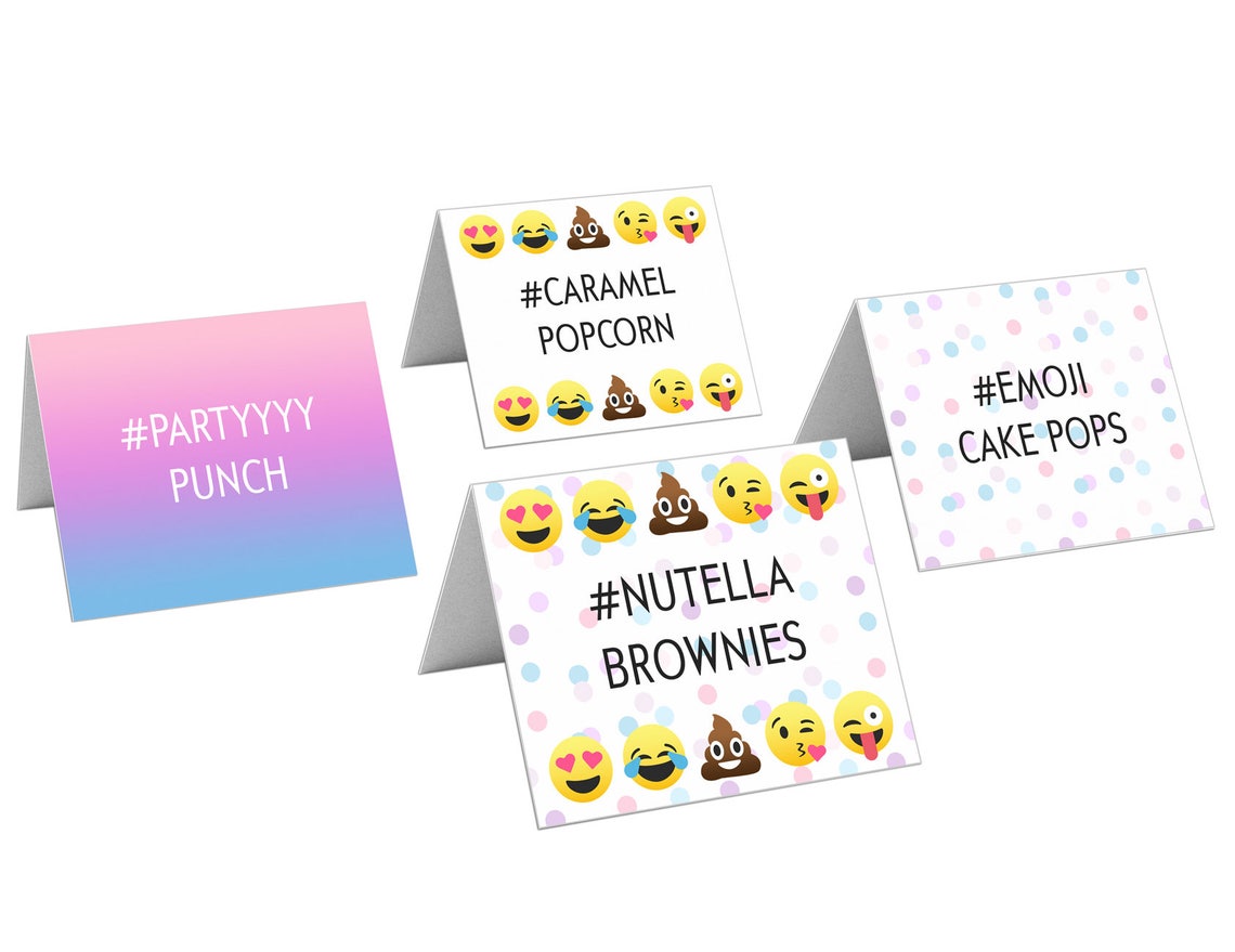 Printable Pastel Emoji Birthday Party Decor Emoji Birthday | Etsy