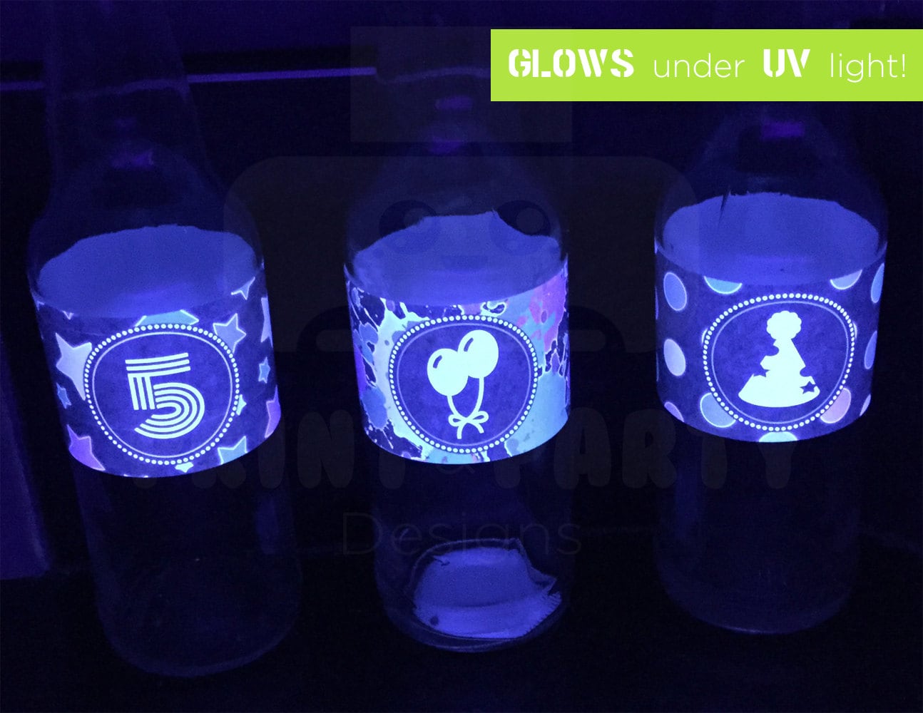Printable Neon Blacklight Birthday Party Decor, Blacklight Birthday ...