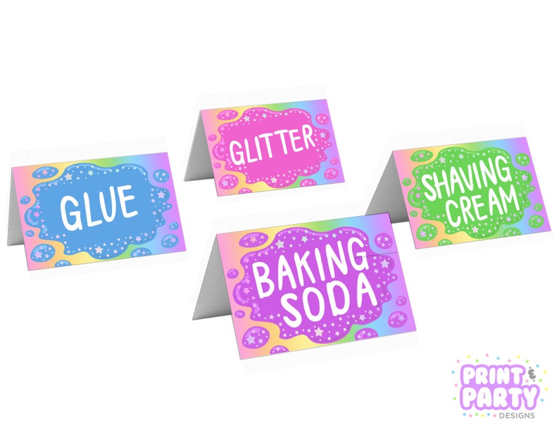 Printable Slime Making Station Kit, Slime Birthday Party, Slime Party ...