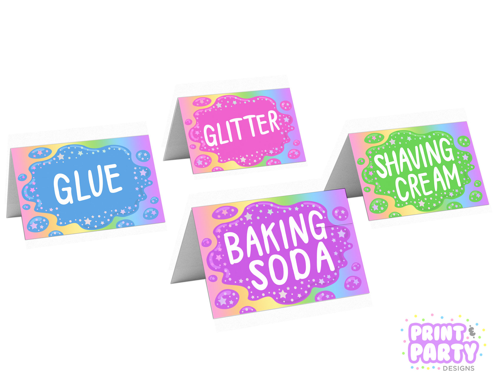 Printable Slime Making Station Kit Slime Birthday Party - Etsy