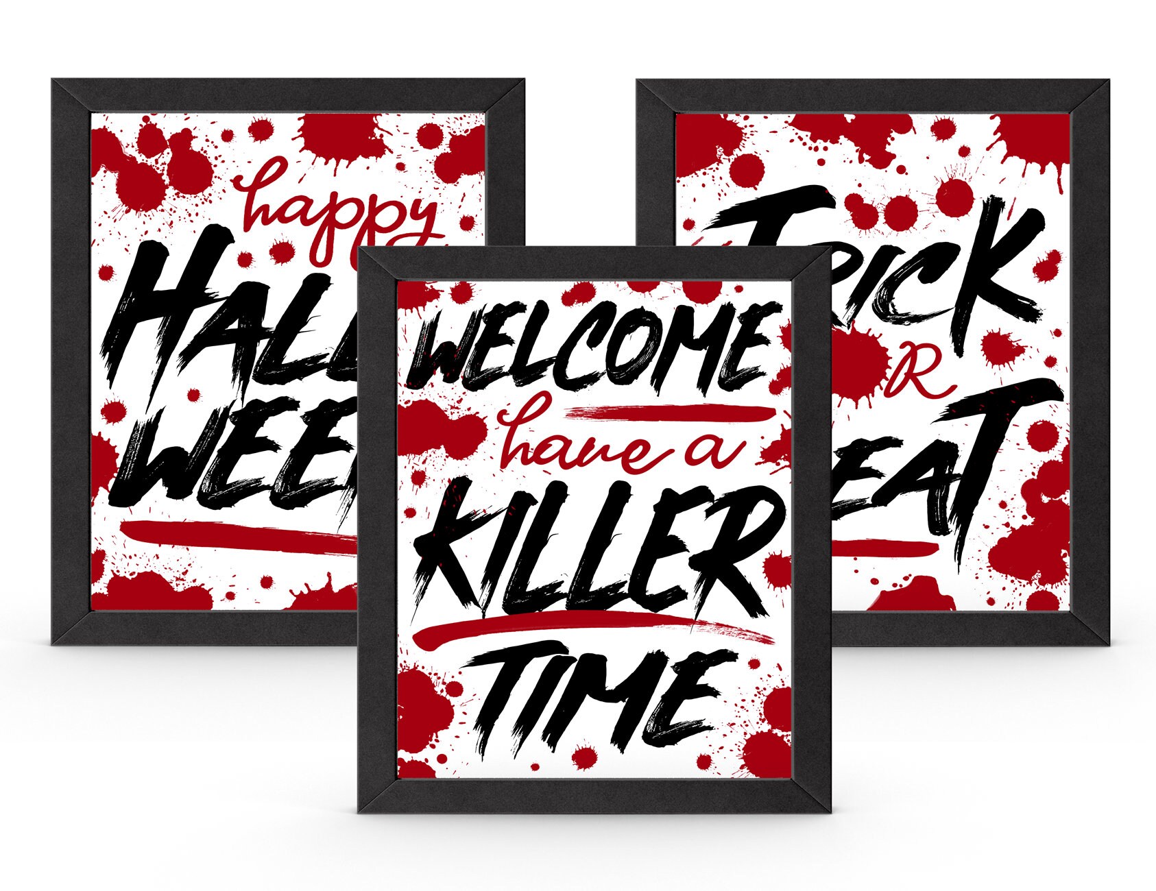 Printable Blood Splatter Halloween Party Decorations - Etsy