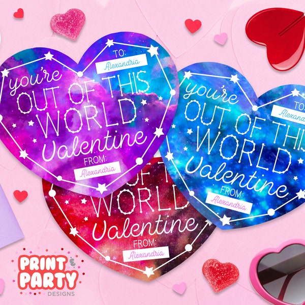 Space Valentine - Etsy