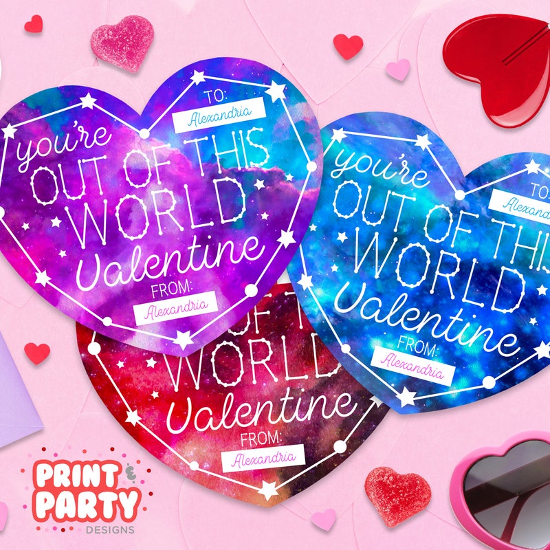 Space Valentine - Etsy