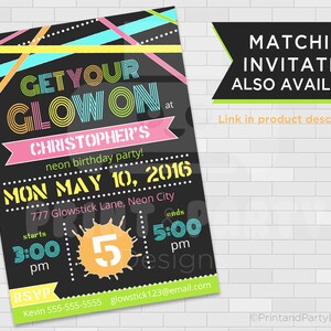 Printable Neon Blacklight Birthday Party Decor, Blacklight Birthday ...