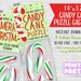 Printable Candy Cane Puzzle Gag Gift, Candy Cane Bag Toppers, Christmas ...