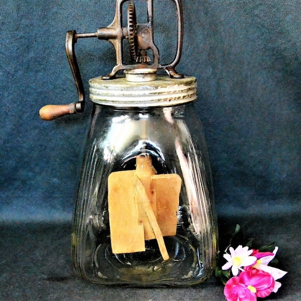 Glass Butter Churn - Etsy