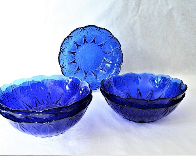 Cobalt Blue Bowls From Avon - Royal Sapphire - Etsy