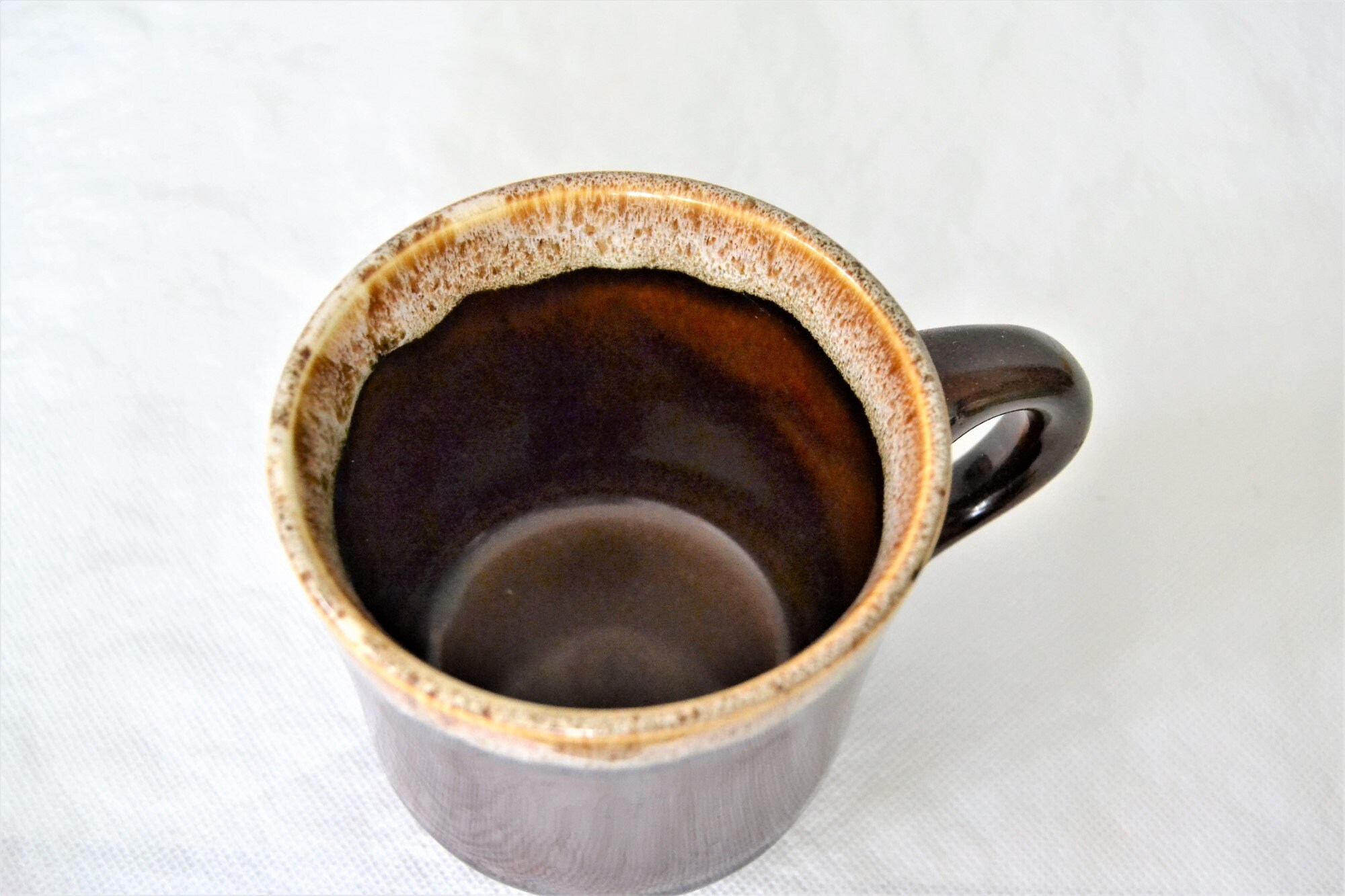 Vintage Brown Drip Coffee Mugs USA - Etsy