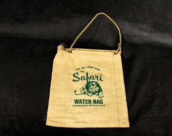 Vintage Desert Brand Canvas Water Bag - Etsy