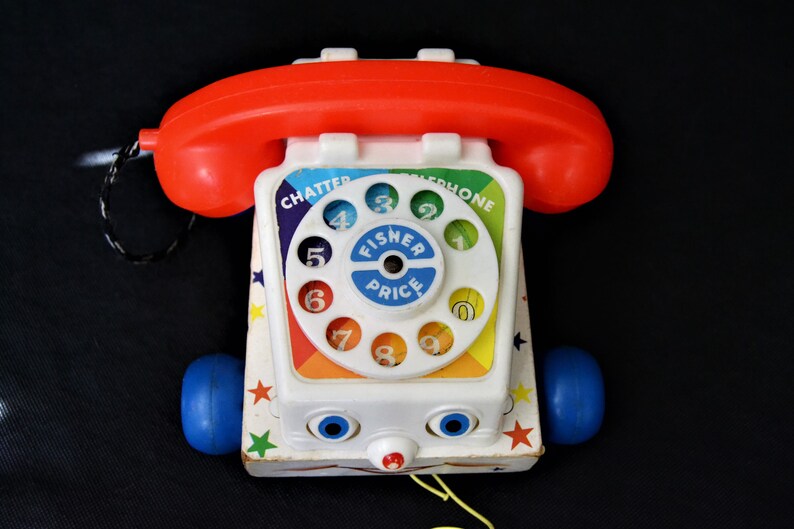 Fisher Price Pull Toy, Telephone - Etsy