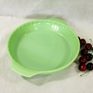 Fire King Green Pie Plate - Etsy