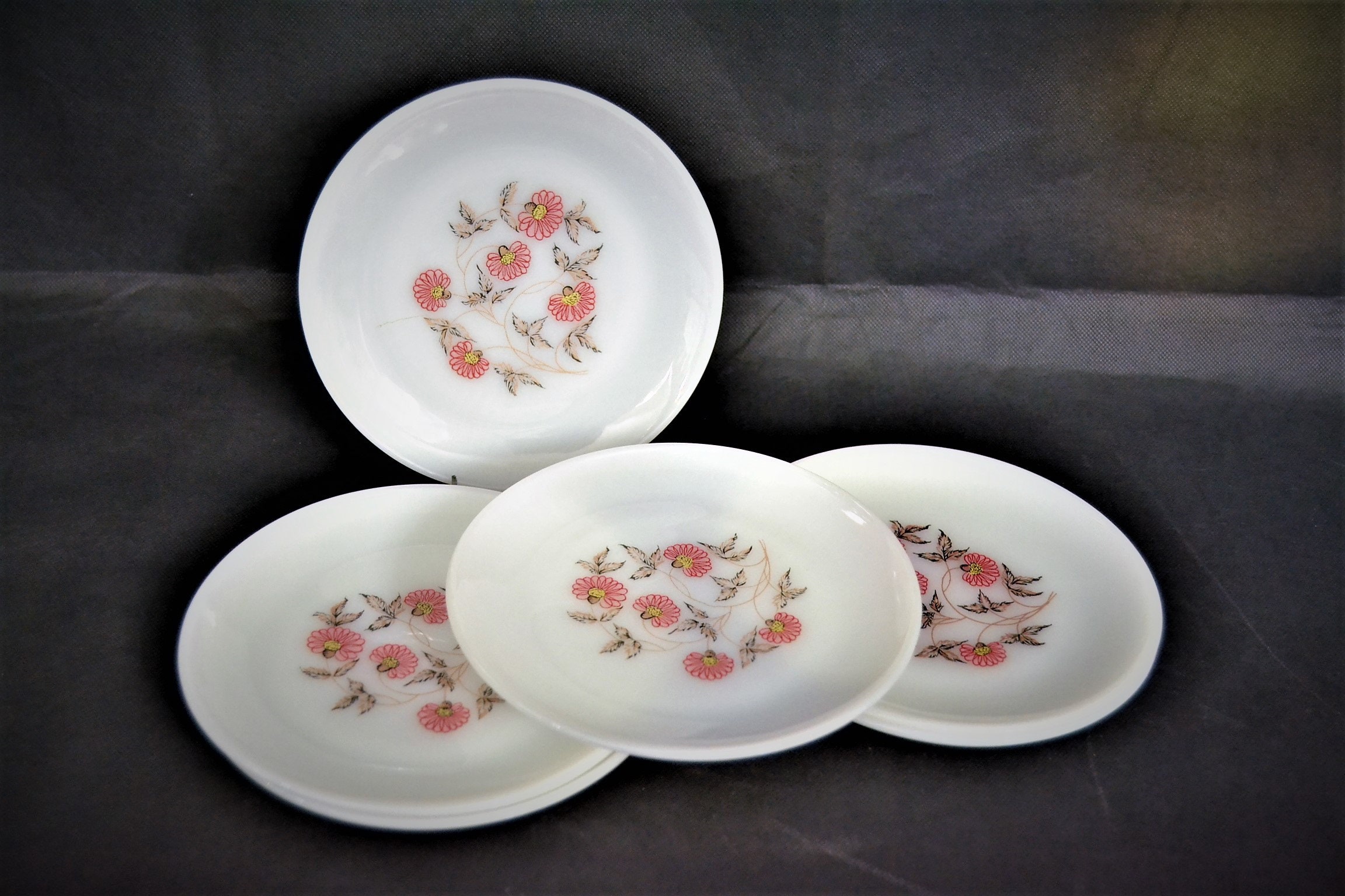 Fire King Dinnerware Set 30 Pieces Fleurette Pattern - Etsy