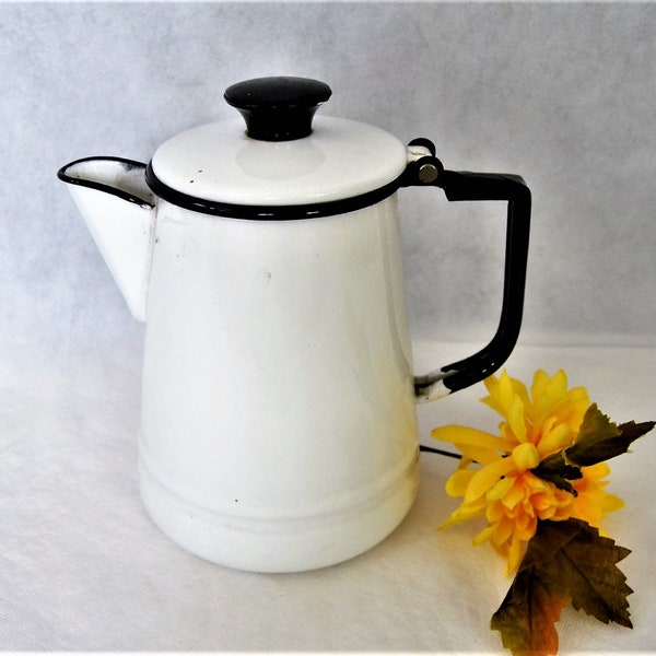 Enamel Coffee Pot - Etsy