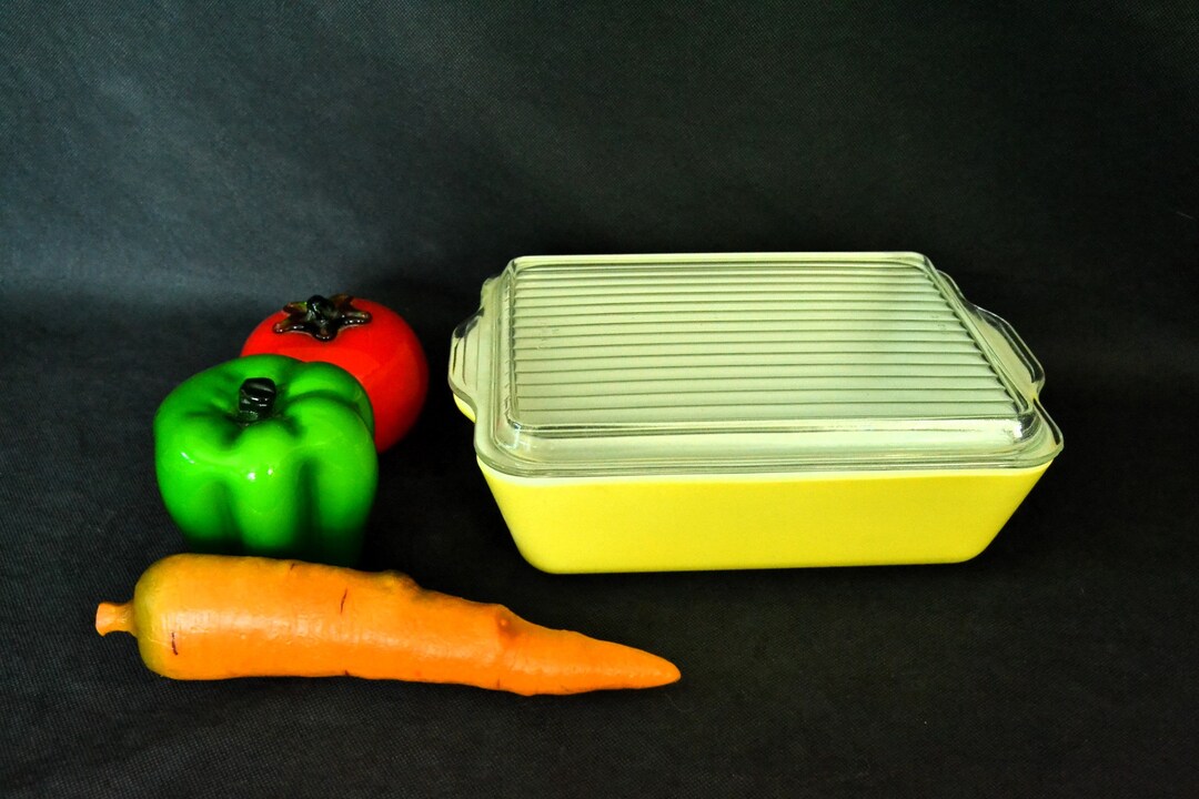 Pyrex 503 Yellow Refrigerator Dish With Clear Lid - Etsy