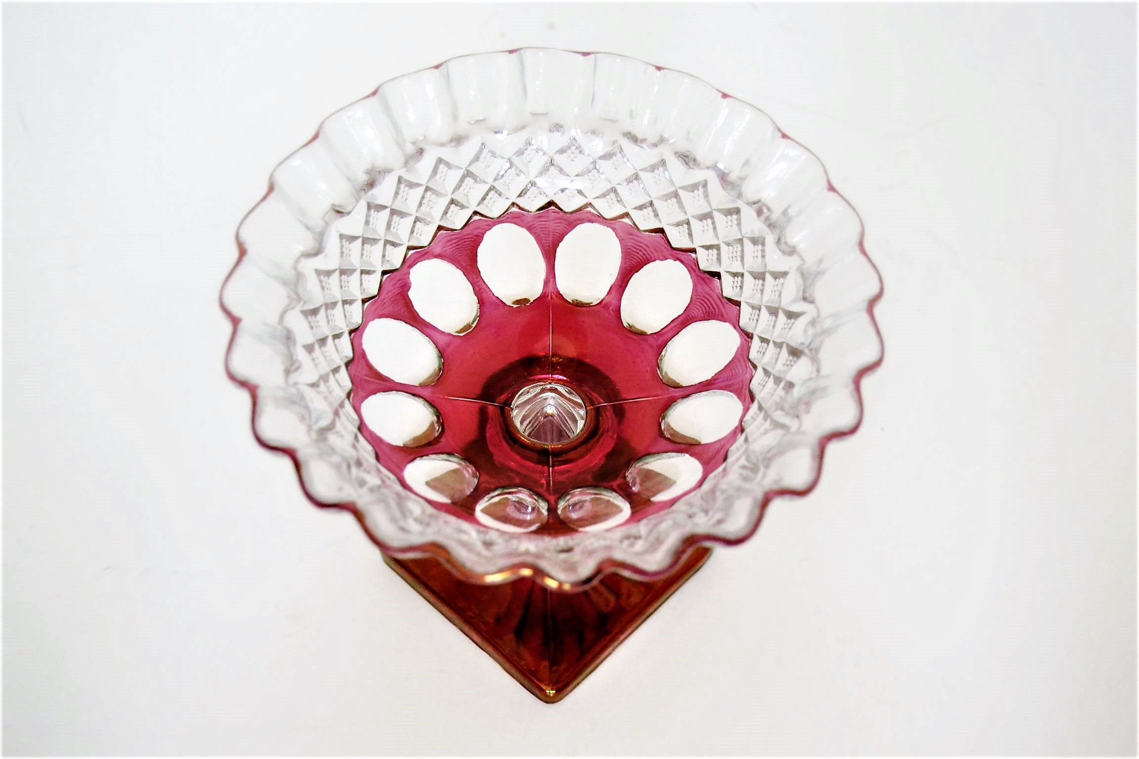 Vintage Flashed Ruby Red Candy Dishes Westmoreland Wakefield - Etsy