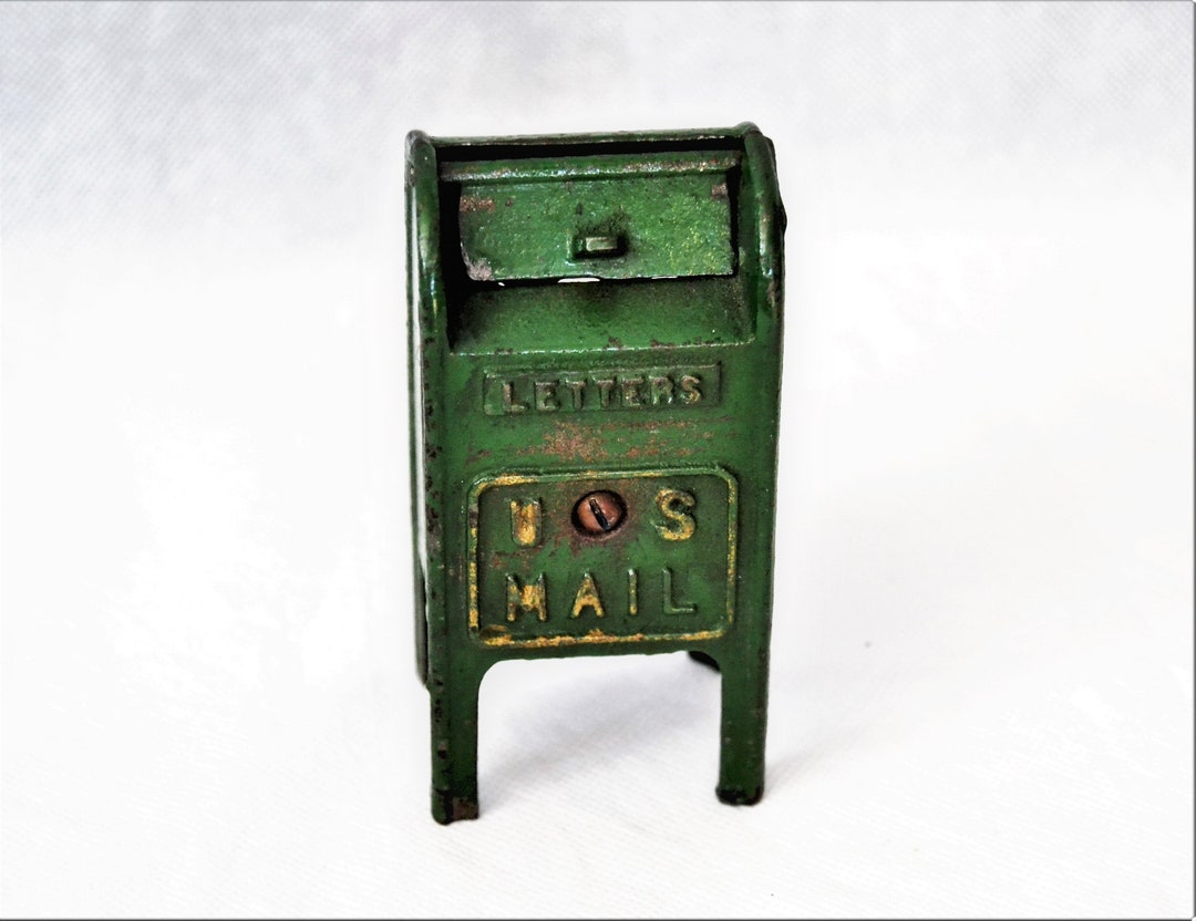Cast Iron Mail Box Bank - Etsy