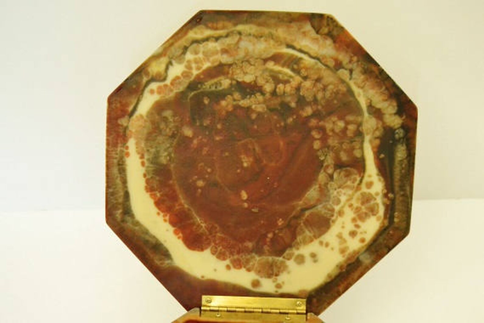 Warm Natural Colors Incolay Stone Octagon Jewelry Box - Etsy