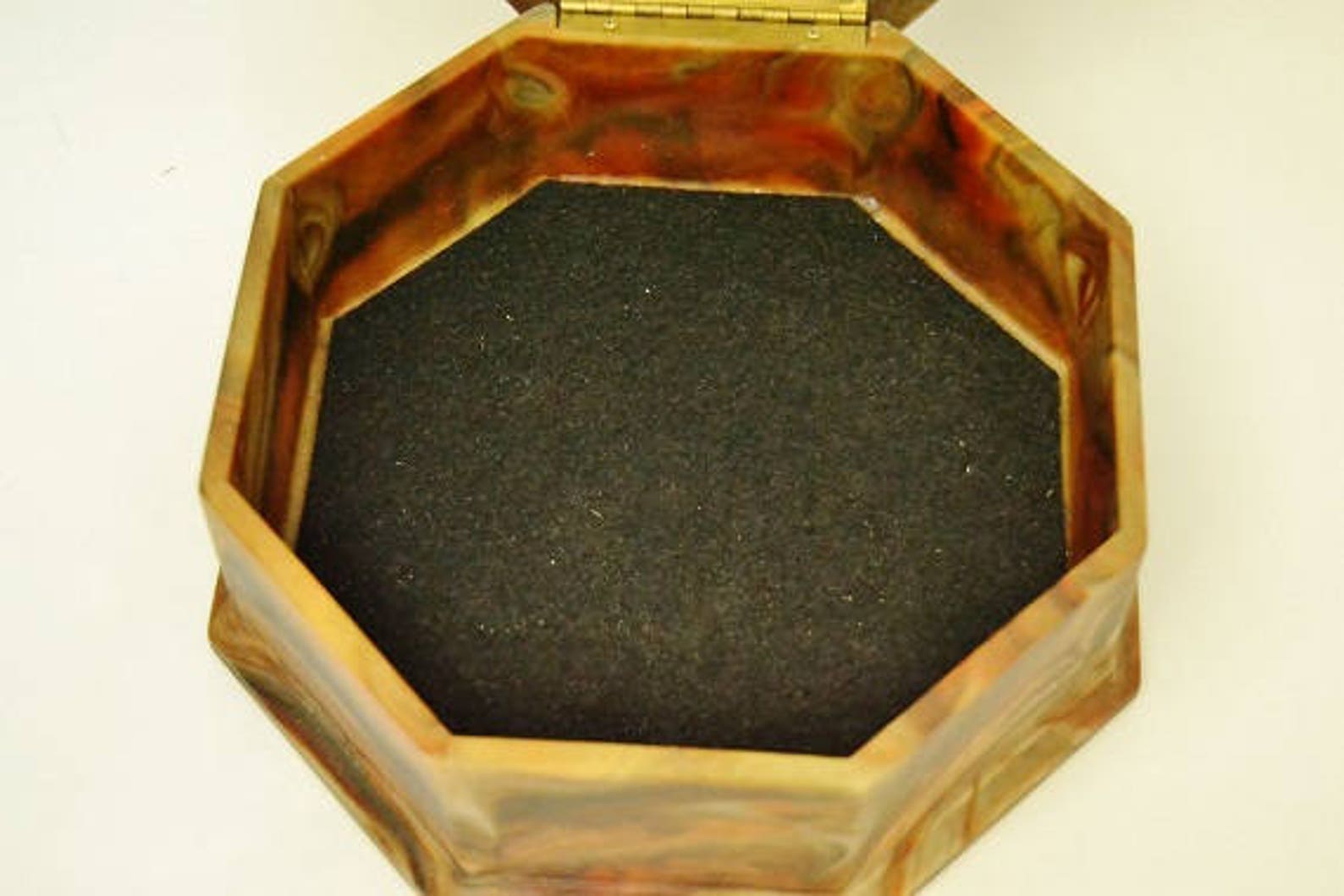 Warm Natural Colors Incolay Stone Octagon Jewelry Box - Etsy