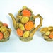 Vintage Orange Spice Teapot Set From Inarco - Etsy