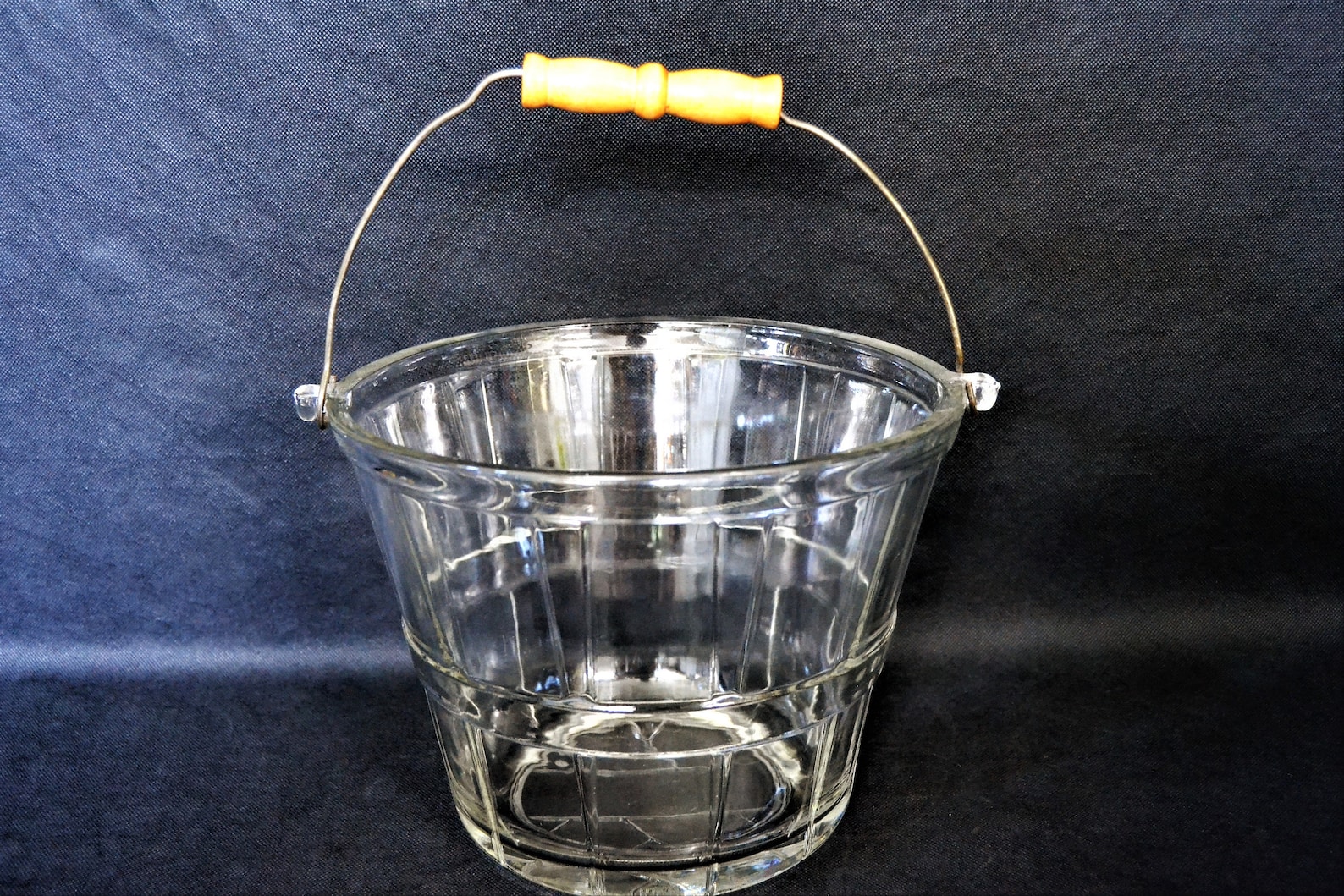 Vintage Glass Ice Basket From Anchor Hocking - Etsy