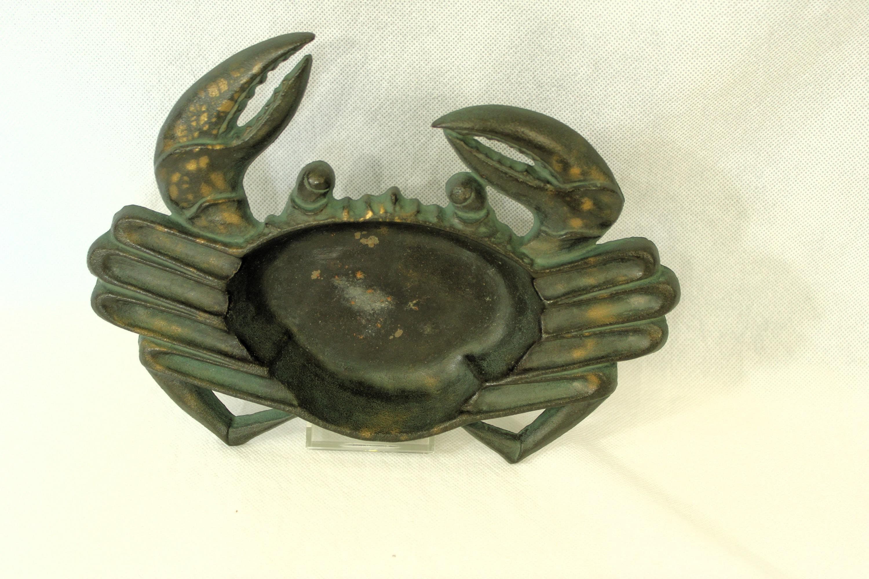 Vintage Cast Iron Crab Ashtray/trinket Dish - Etsy