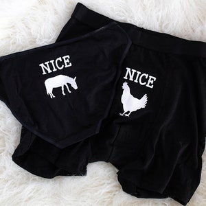 Funny Underwear Set for Couples, Manly Gift, Personalized Boxers for ...