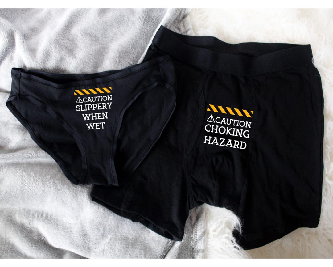 Funny Couples Lingerie, Playful Matching Underwear Set, His and Hers ...