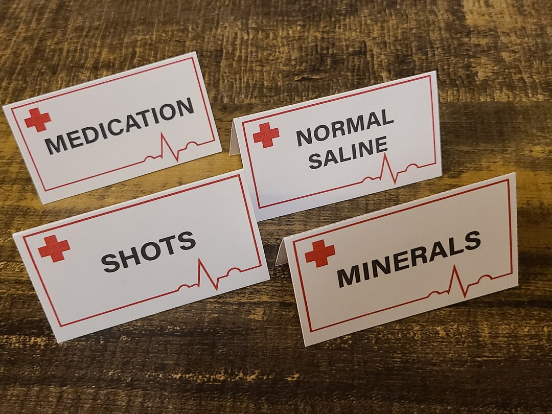 32 Hospital Themed Food Tents - INSTANT DOWNLOAD - Etsy