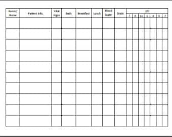 Cna Assignment Sheet - Etsy