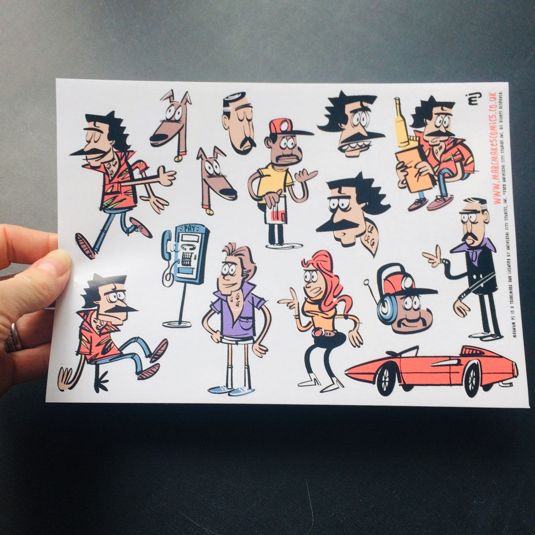 Magnum P.I. A5 Sticker Sheet - Etsy