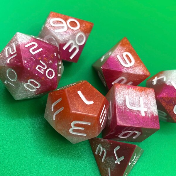 Lesbian Pride Dice Set - Etsy