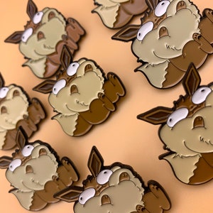 Pokemon Eevee Goofy Soft Enamel Pin - Etsy