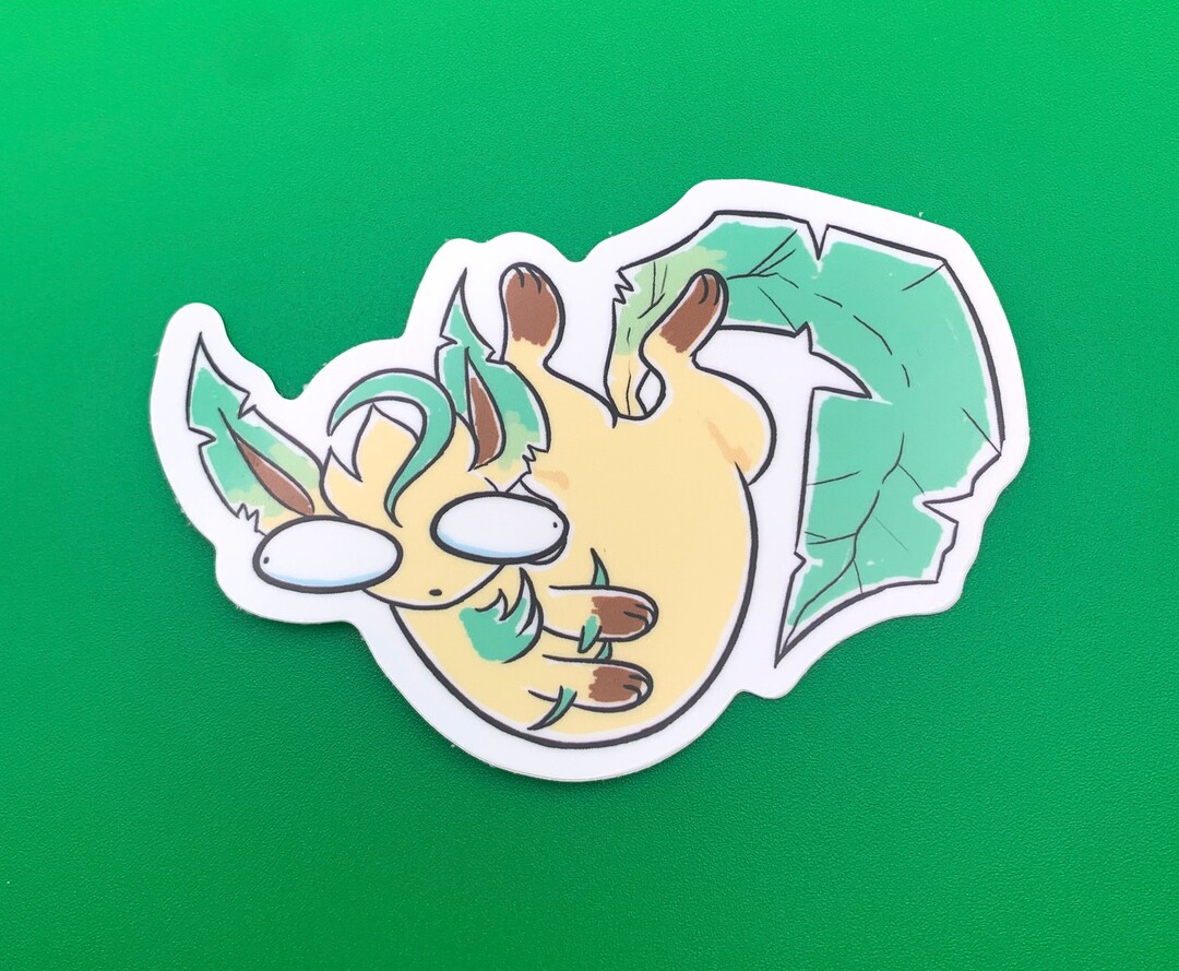 Pokemon Leafeon Goofy Sticker - Etsy