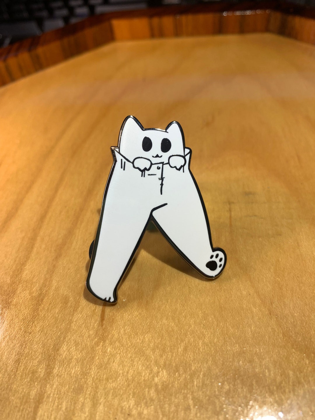 Fresno Beancrawler Fresno Nightcrawler Cryptid Kitty Hard Enamel Pin - Etsy