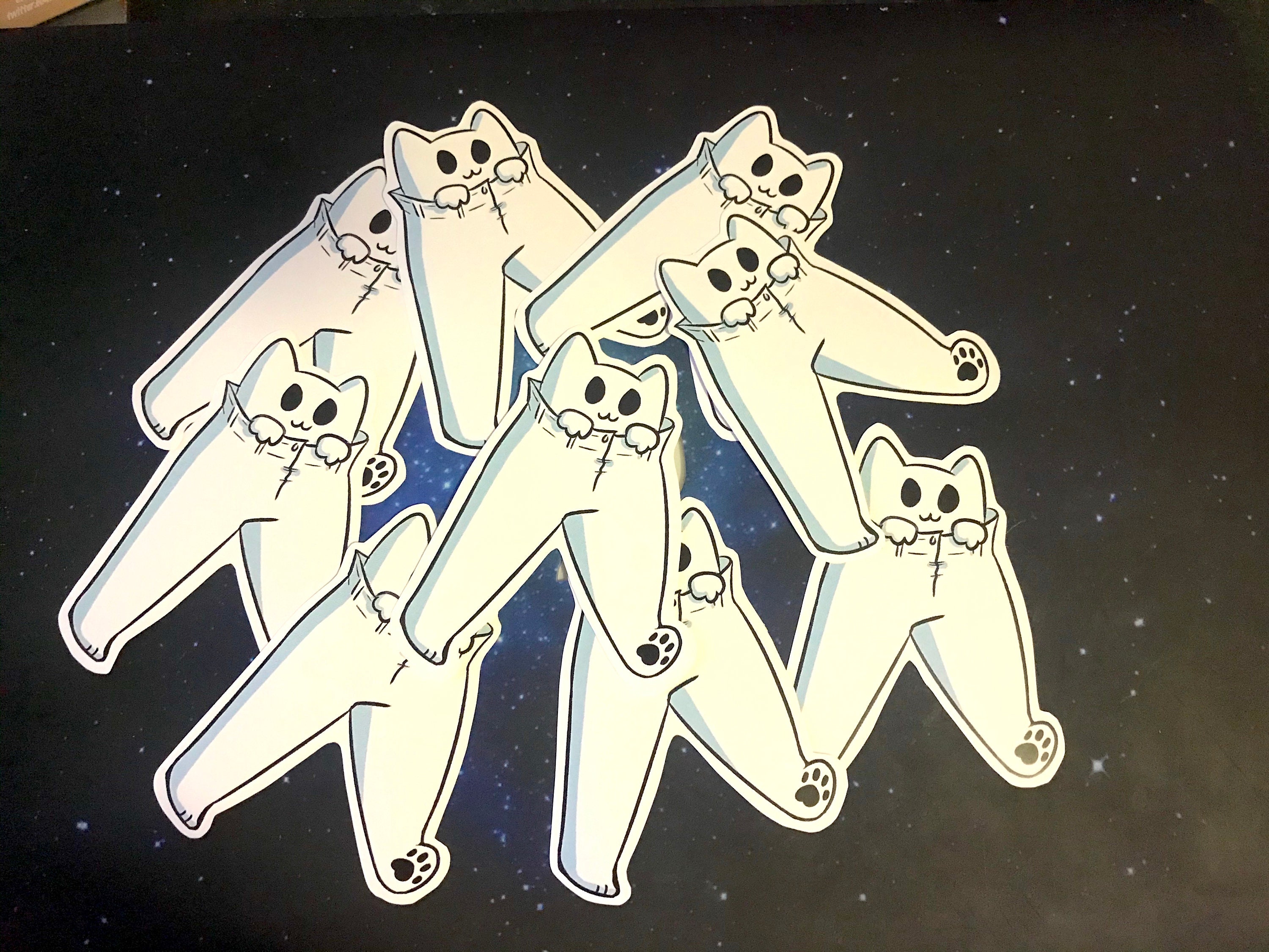 Fresno Beancrawler Sticker Fresno Nightcrawler Cryptid Kitty - Etsy