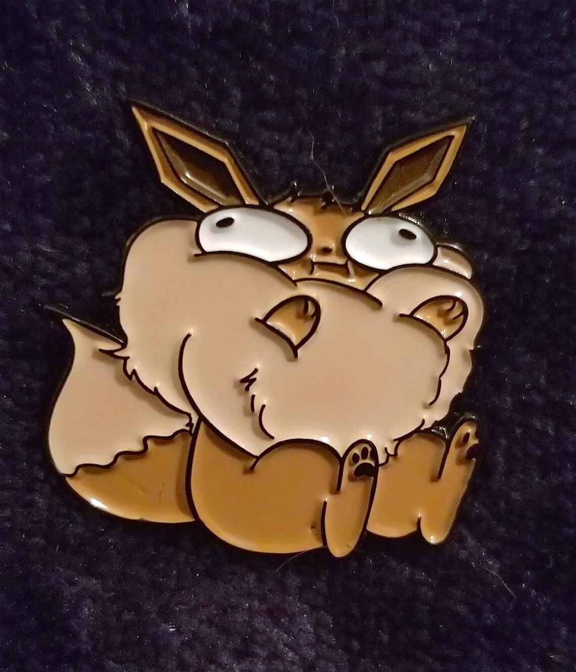 Pokemon Eevee Goofy Soft Enamel Pin | Etsy