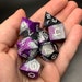 Ace-teroid Asexual Pride Resin Sharp Edge Dice Set 7 for Role Playing ...