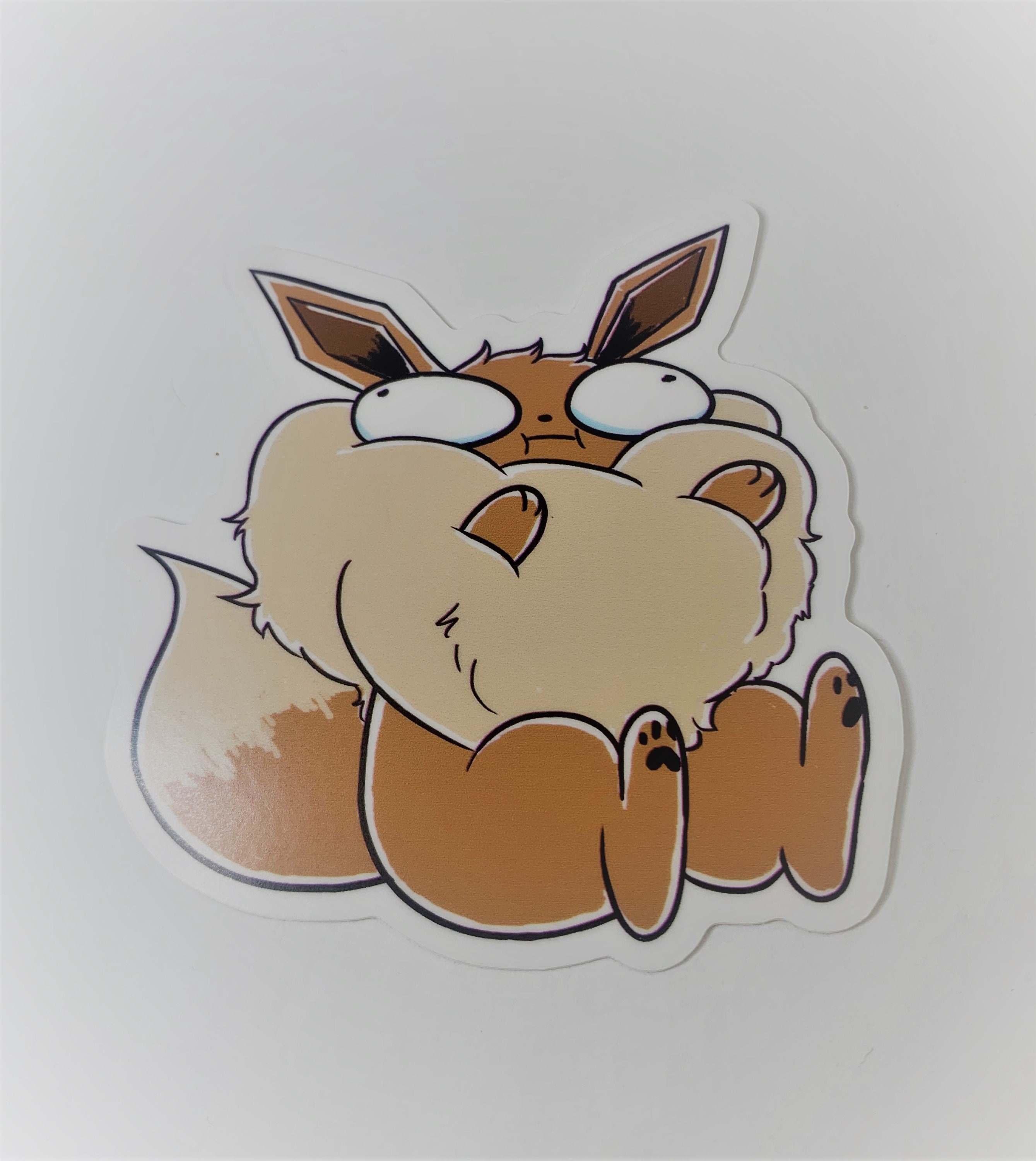 Pokemon Eevee Goofy Sticker - Etsy