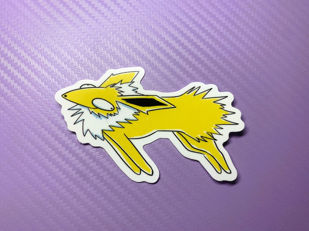 Pokemon Jolteon Goofy Sticker - Etsy