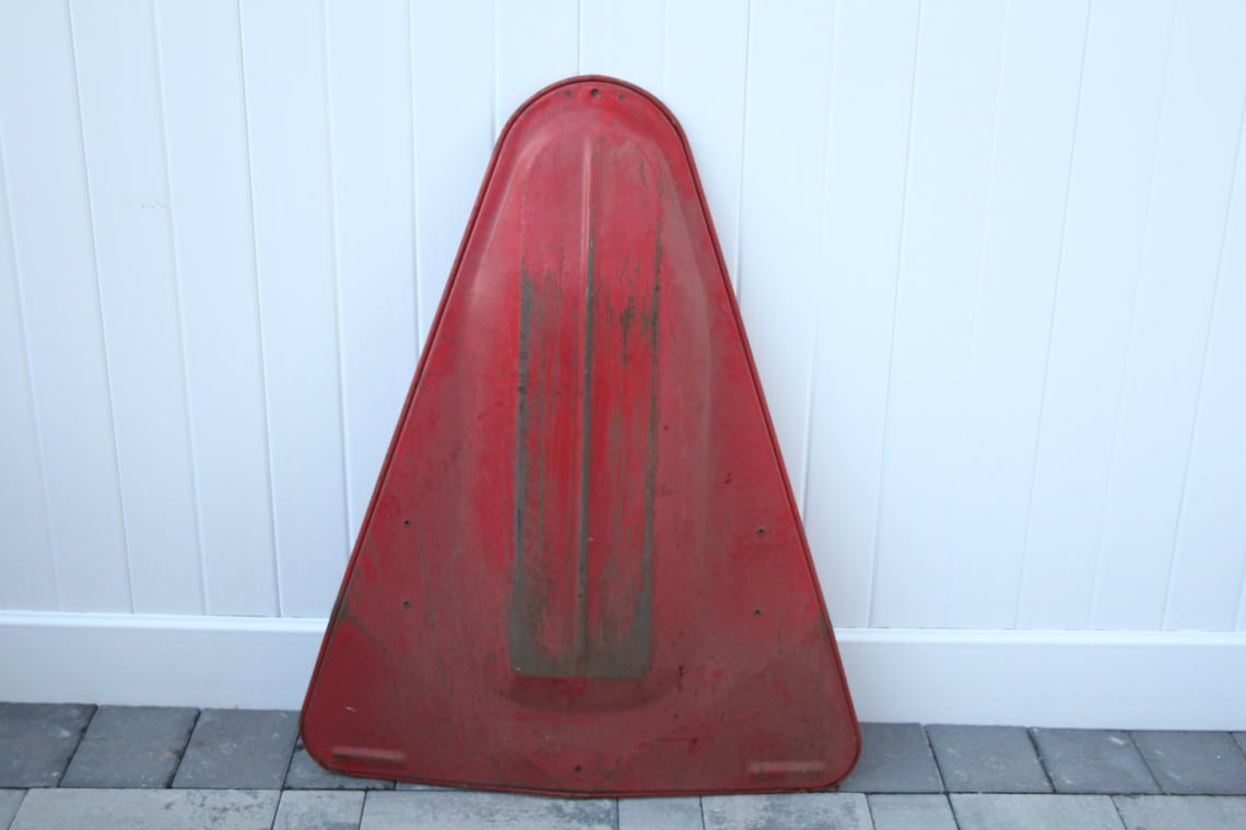 Vintage Sno-wing Metal Snow Sled Blazon Children's Toys - Etsy