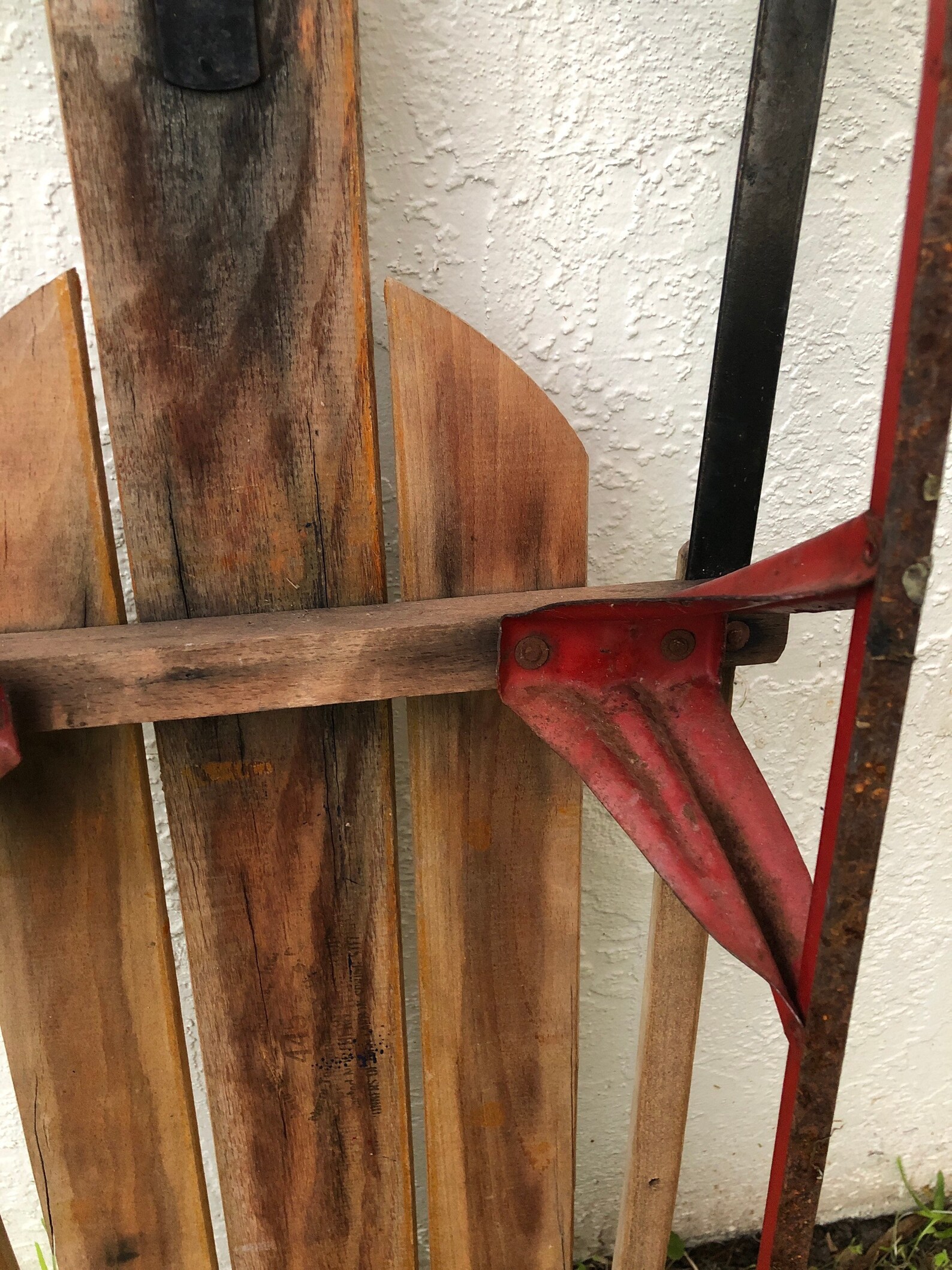 Vintage Fleet Wing Wood Snow Sled Children's Toy Red - Etsy