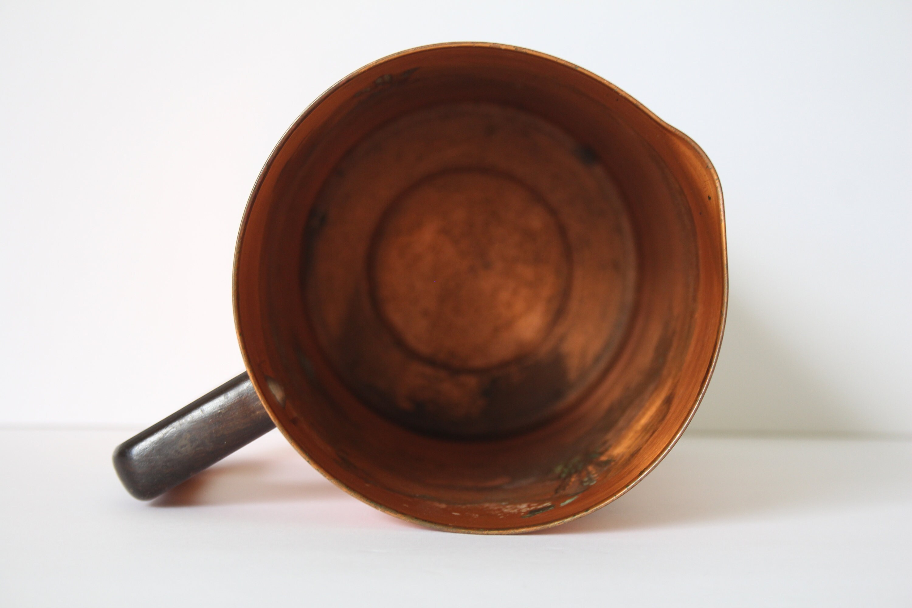 Vintage Solid Copper Pitcher West Bend Aluminum Co. Wood - Etsy