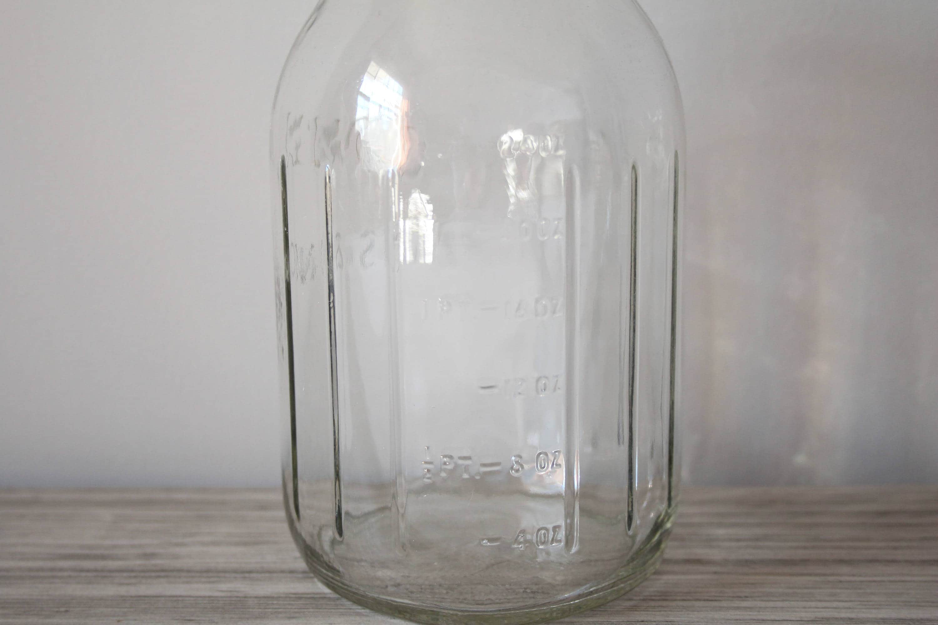 Vintage Glass Crown Mason Quart Jar | Clear Container | Embossed ...