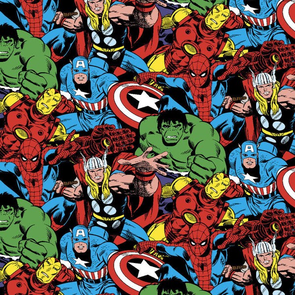 Avengers Comic Pack Fabric - Etsy