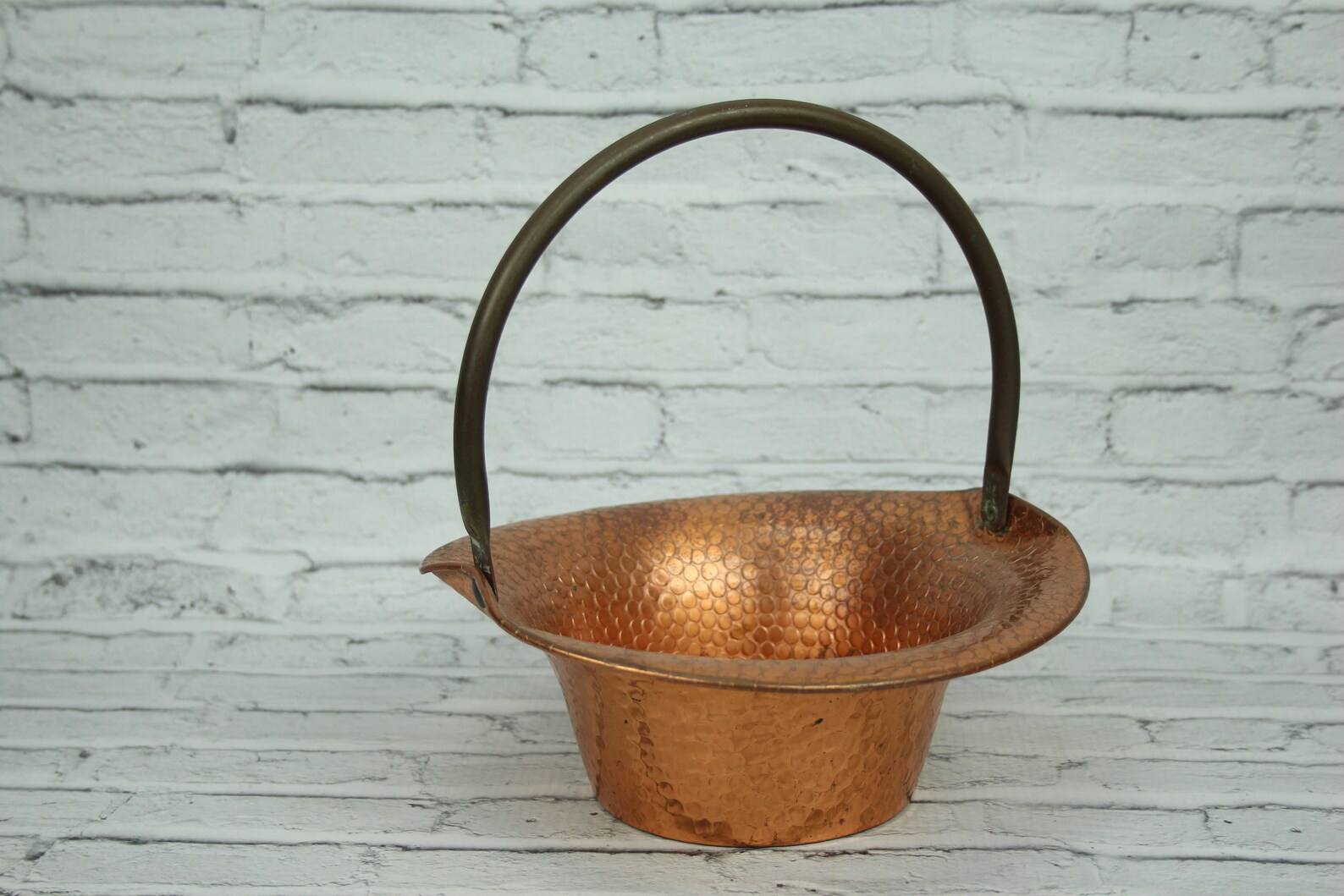 Vintage Coppercraft Guild Planter Red Riding Hood Basket | Etsy