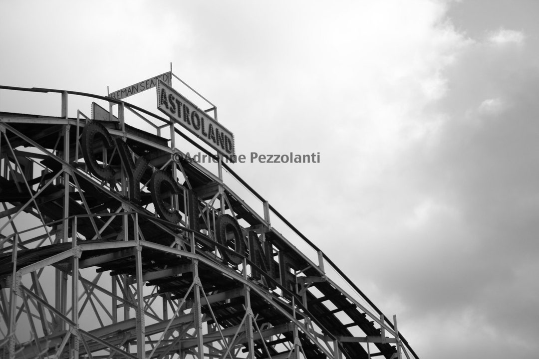 Brooklyn Cyclone Astroland Coney Island Beach Photography Black & White ...