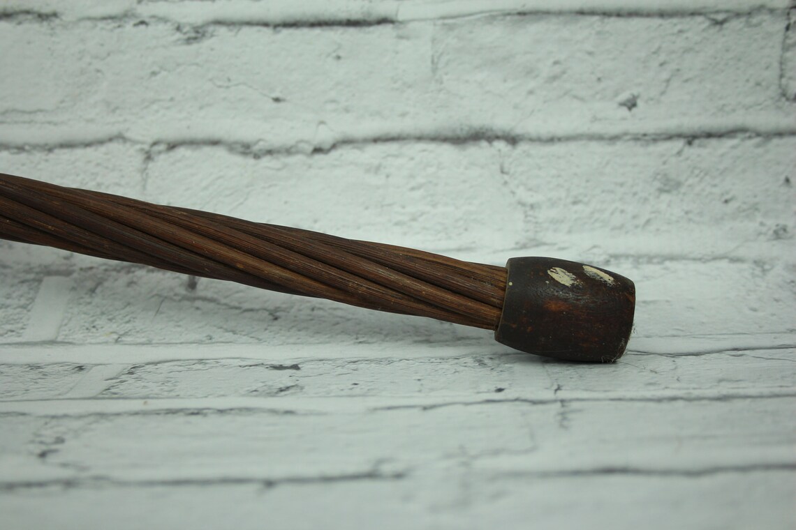 Antique Victorian Carpet Beater Rattan Woven Wood Rug - Etsy