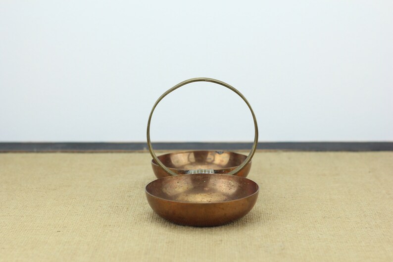 Vintage 1930s CHASE Copper Nut Dish Brass Handle Candy & Mint | Etsy