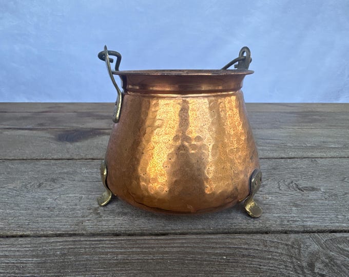 Vintage Copper Pot | Cauldron | Fireplace | Farmhouse Kitchen ...